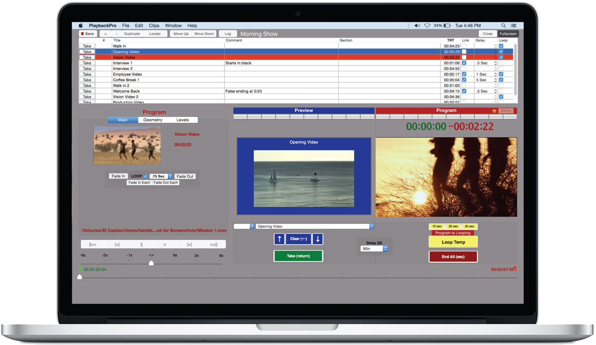 PLAYBACK PRO PLUS SOFTWARE | Nvision360 Productions®